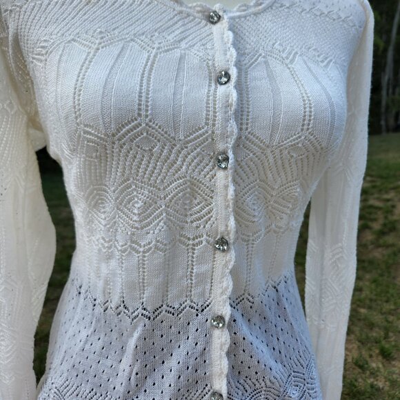 Vintage | Sweaters | Authentic 9s Boho Romantic Cottagecore Boho ...